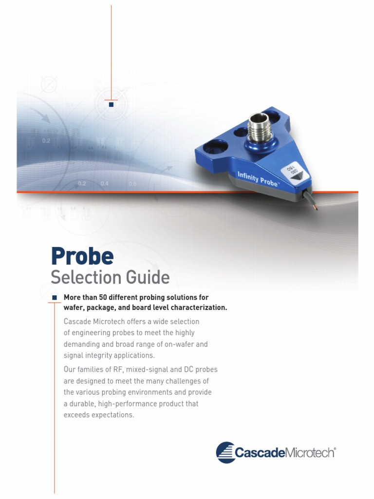 Probe Selection Guide | PDF | Integrated Circuit | Coaxial Cable