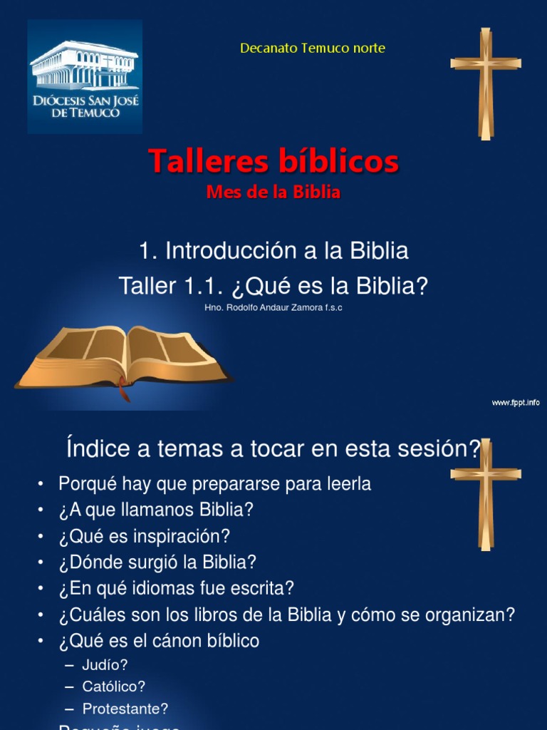 Biblia - Taller 01.01 Que Es La Biblia (Hno Rodolfo Andaur) | PDF ...