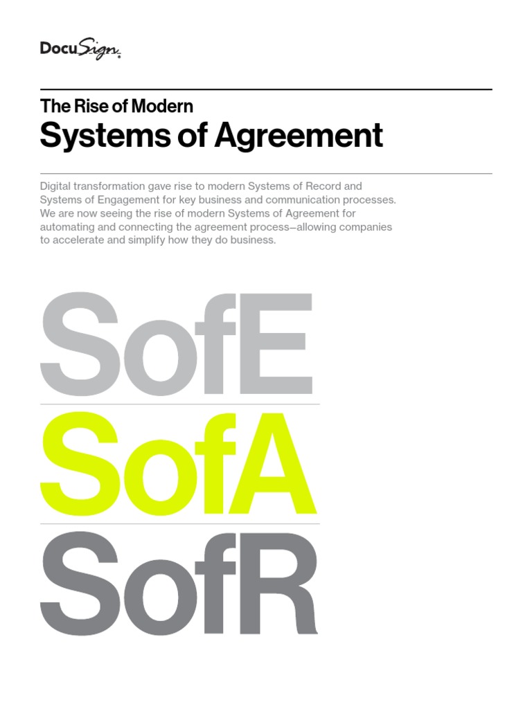 DocuSign Rise of Modern Systems of Agreement White Paper | PDF ...