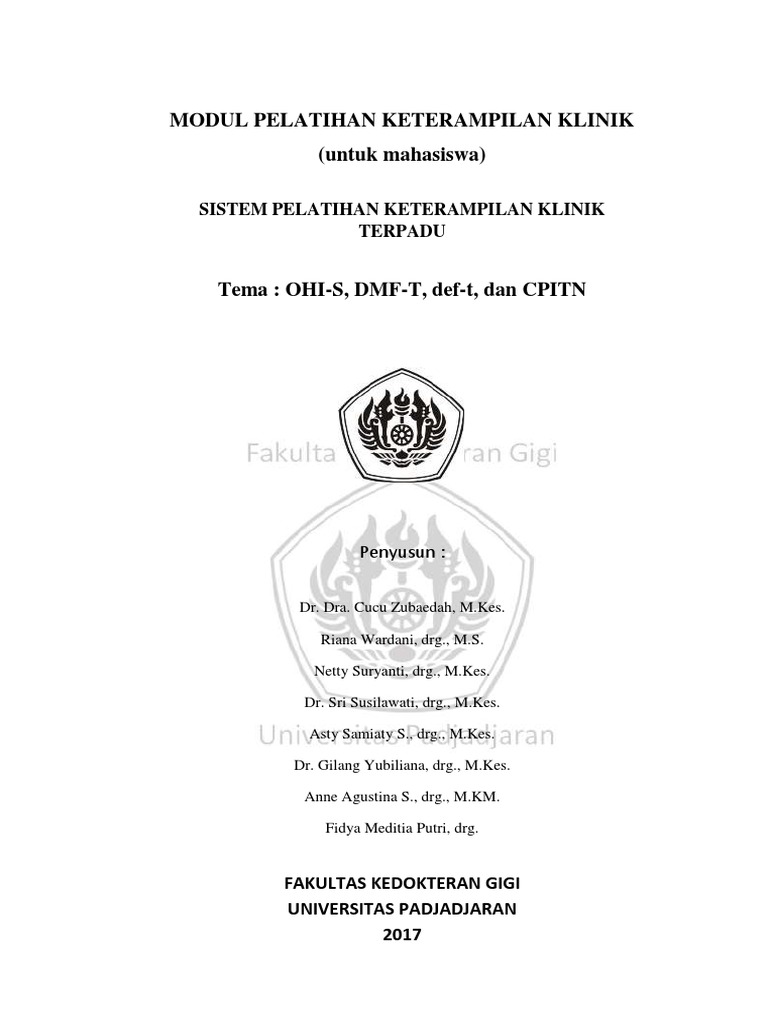 SPKKT Ohi-S, DMF-T, Def-T, Dan Cpitn | PDF