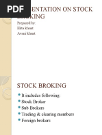 Overview of Stock Broking, Dep, Cust | PDF | Stocks | Securities (Finance)