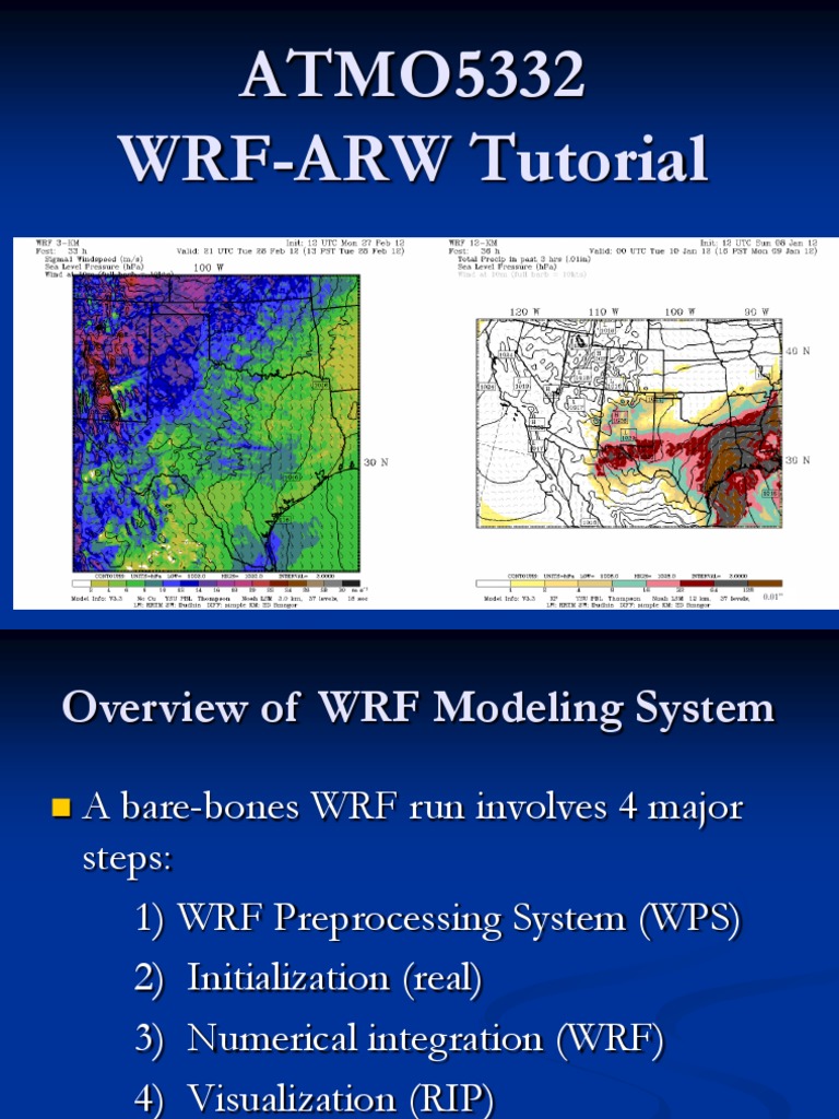 WRF Tutorial | PDF | Command Line Interface | Computer File