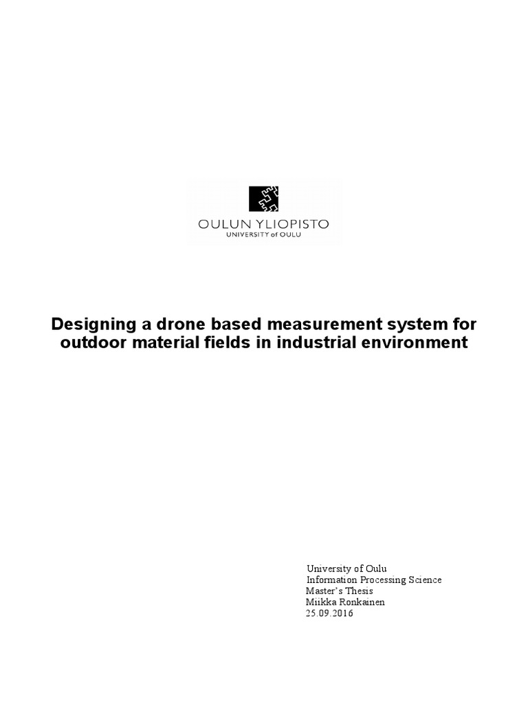 Drone Based Measurement System | PDF | Unmanned Aerial Vehicle ...