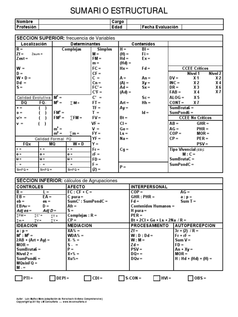 Protocolo Sumario Estructural | PDF