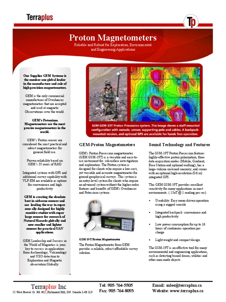GSM 19t v70 Proton Magnetometer With Gps Options | PDF | Magnetometer ...