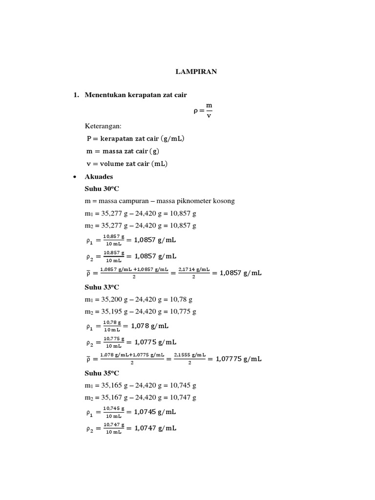 Lampiran Perhitungan | PDF
