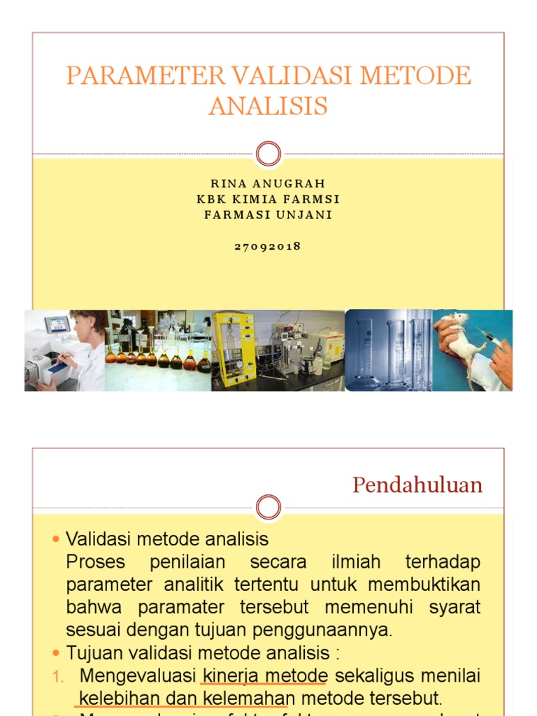 P2-3 Validasi Metode Analisis PDF | PDF | Sains & Matematika