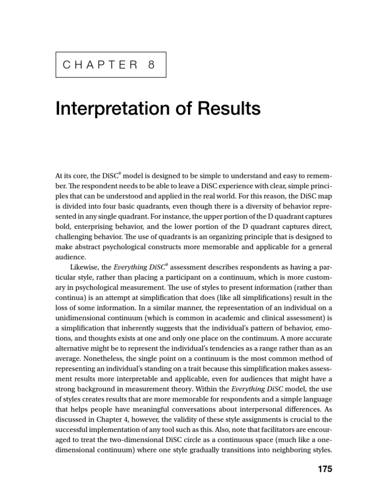 Everything DiSC Manual Chapter 8 Sample | PDF | Angle | Map