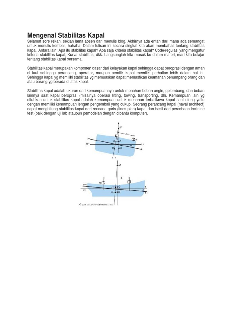 Intact Stability | PDF