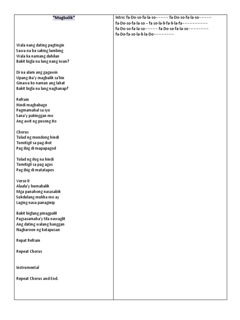 Magbalik | PDF