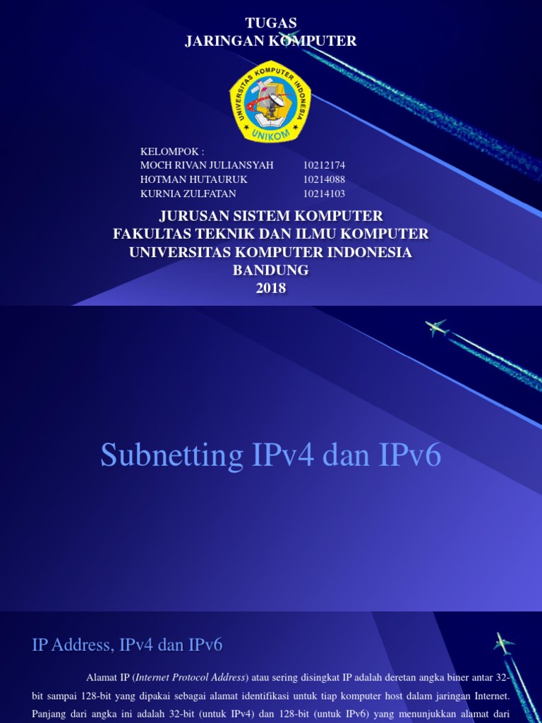 Subnetting IPv4 Dan IPv6 | PDF