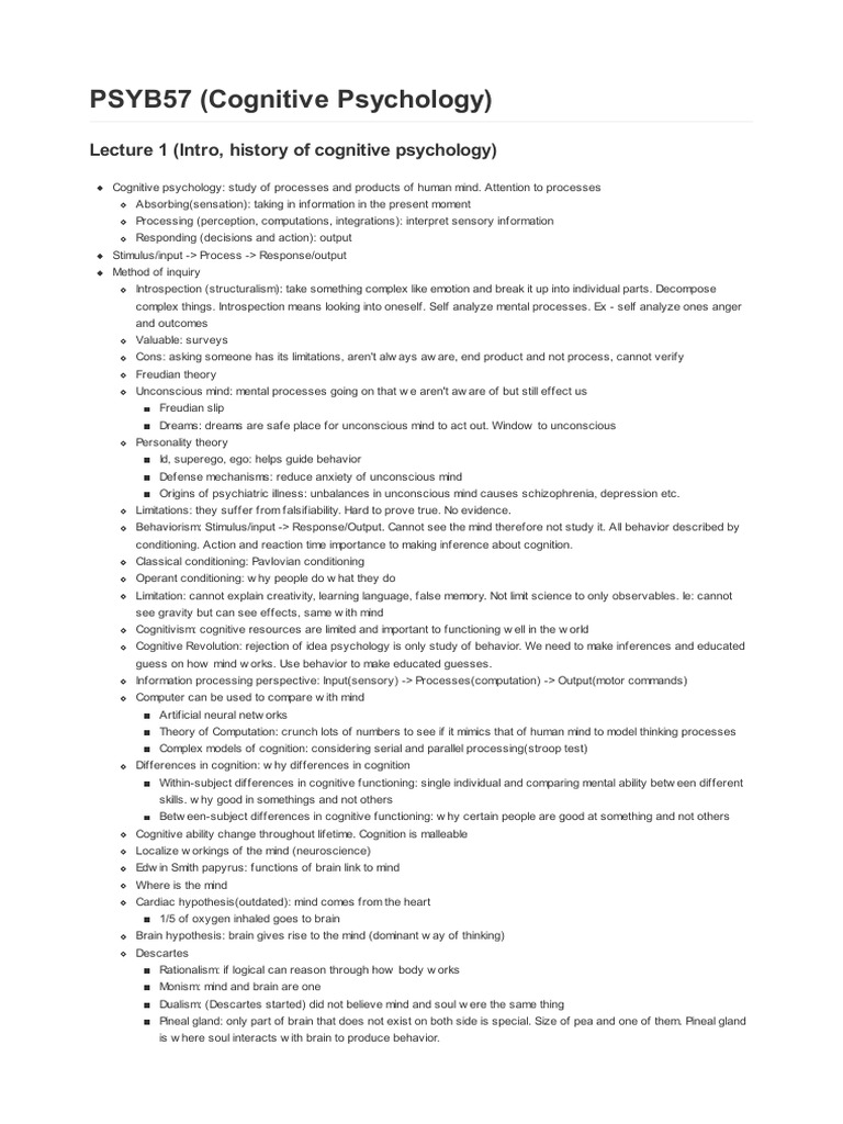 PSYB57 | PDF | Dyslexia | Memory