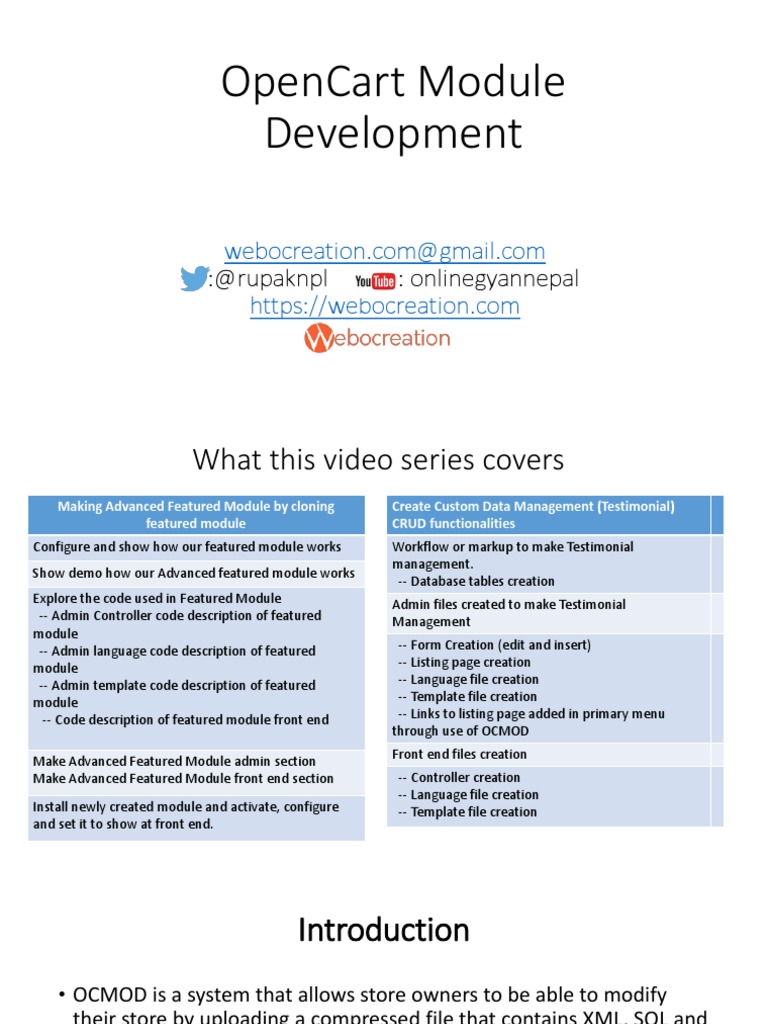 OpenCart OCMOD Tutorial | PDF | Xml | Regular Expression