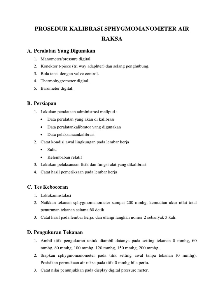 Laporan Kalibrasi | PDF