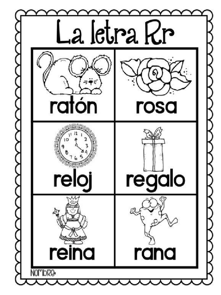 letra r