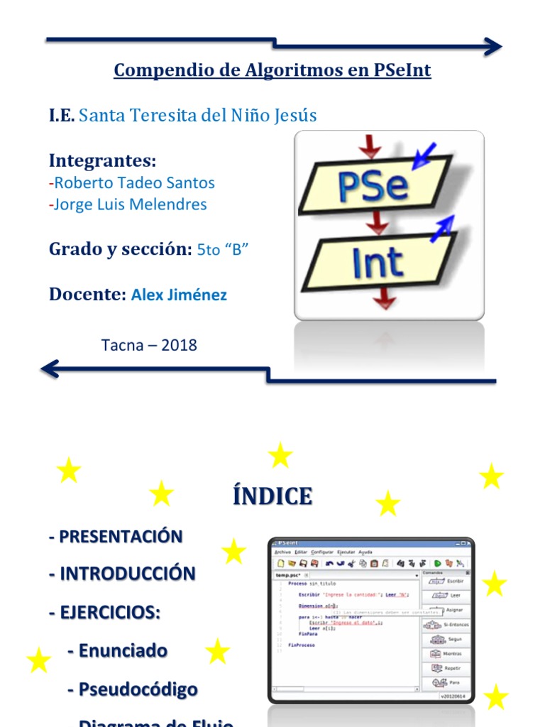Algoritmos en PSeInt | PDF | Algoritmos | Programación de computadoras