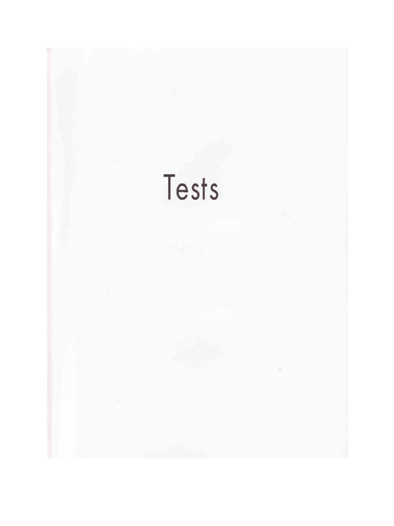 Welcome 2 Tests | PDF
