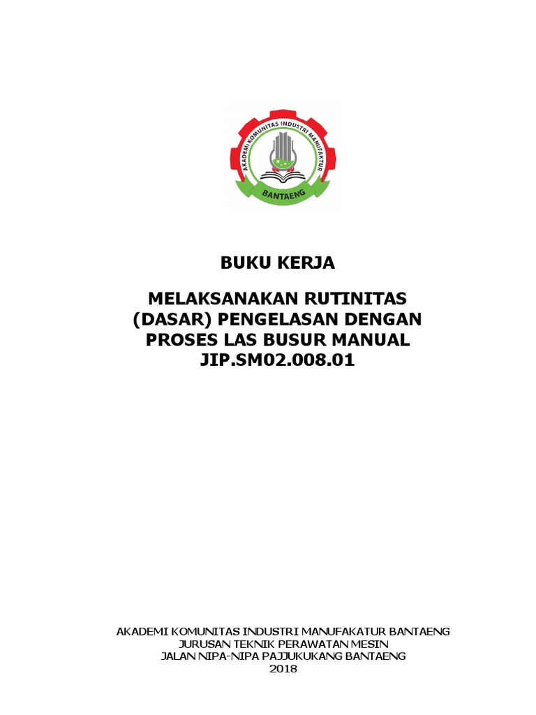 04 Buku Penilaian Pengelasan | PDF