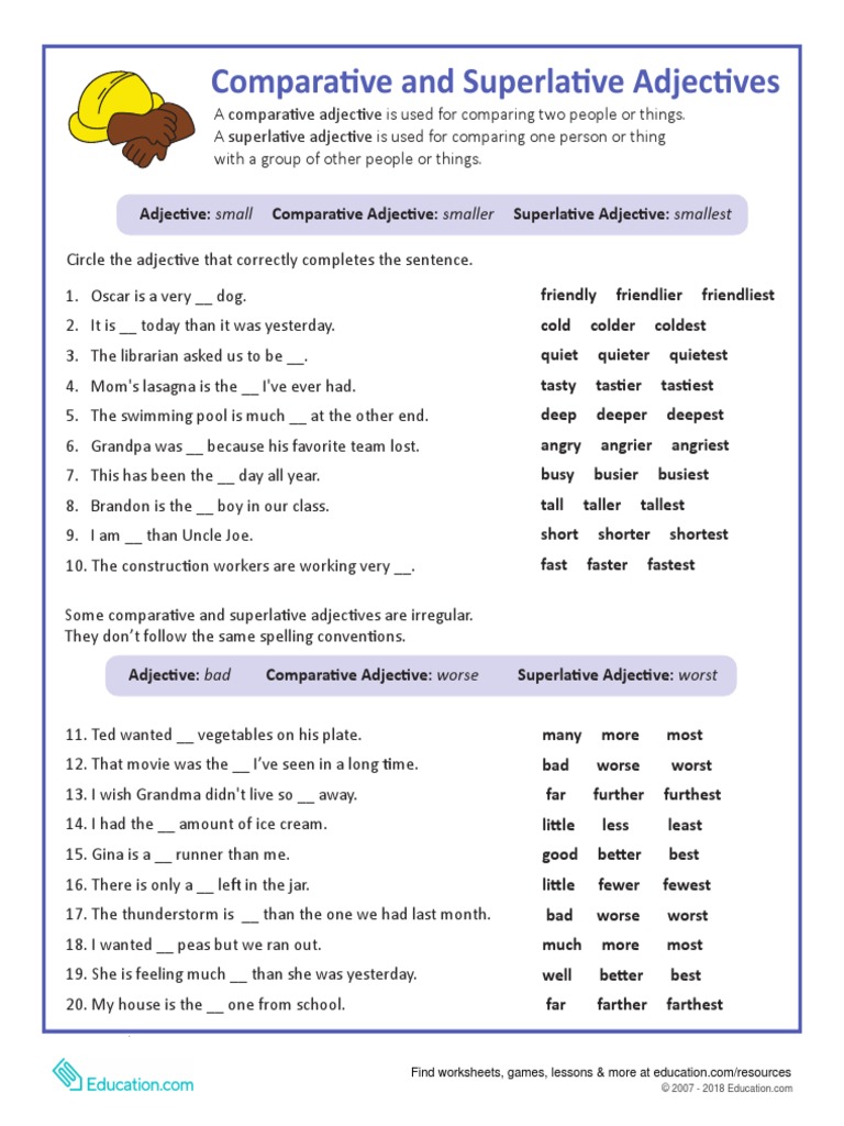 Great Grammar Adjectives Compare | PDF | Reference | Philology