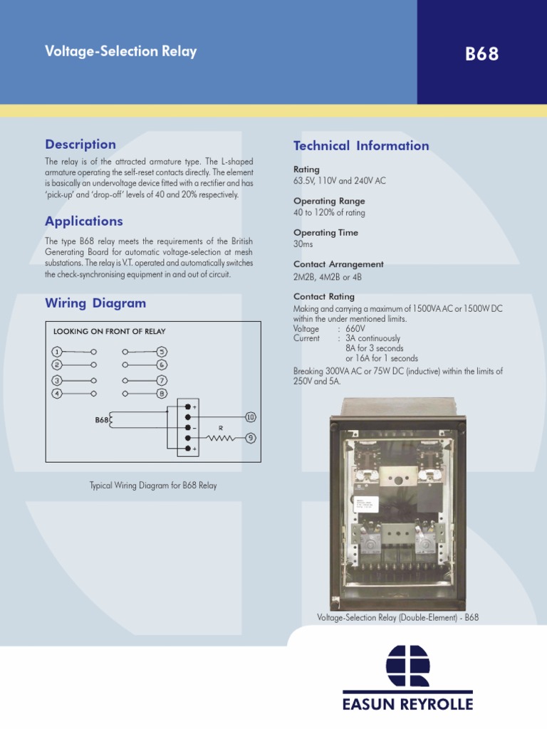 Voltage Selection Relay | PDF | Relay | Direct Current