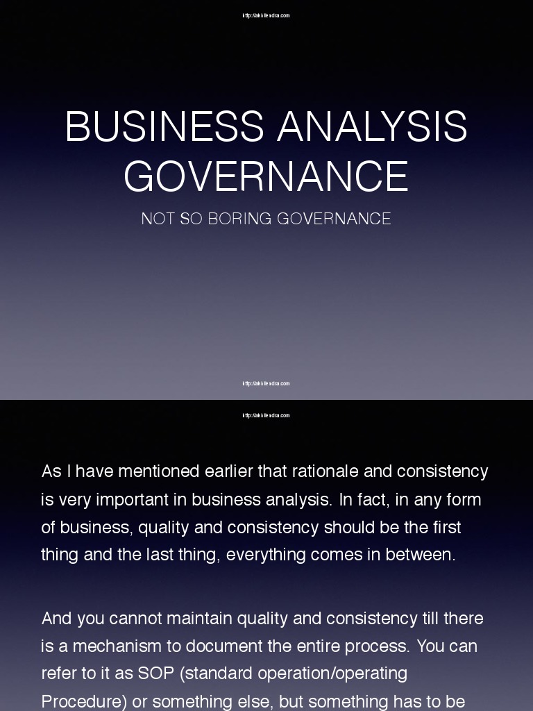 Plan BA Governance PDF | PDF | Business Analysis | Governance