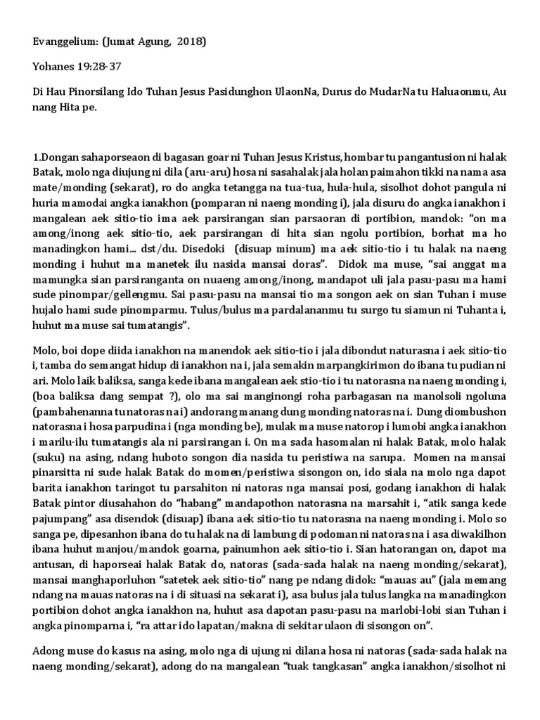 Ibrani dan Bahasa Batak dalam Injil | PDF | Kajian Bahasa Asing