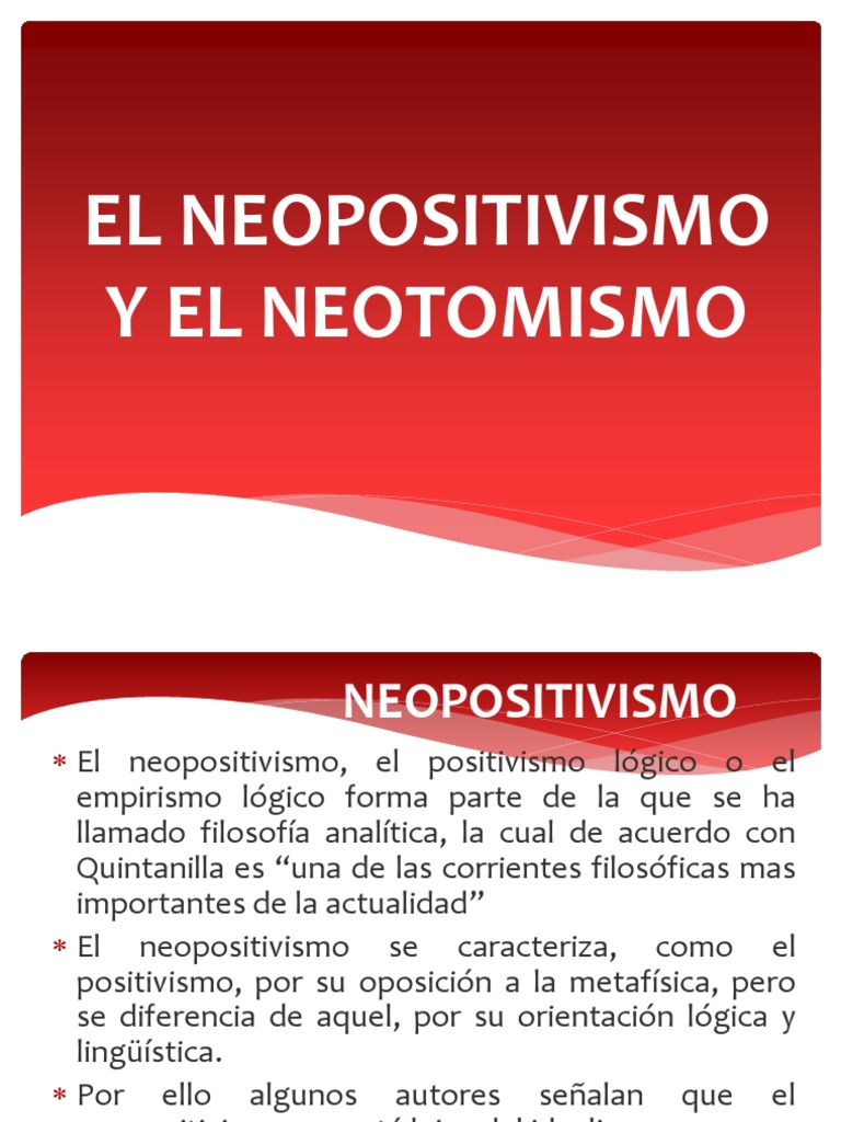 Neopositivismo Edver | PDF | Positivismo | Filosofía Analítica