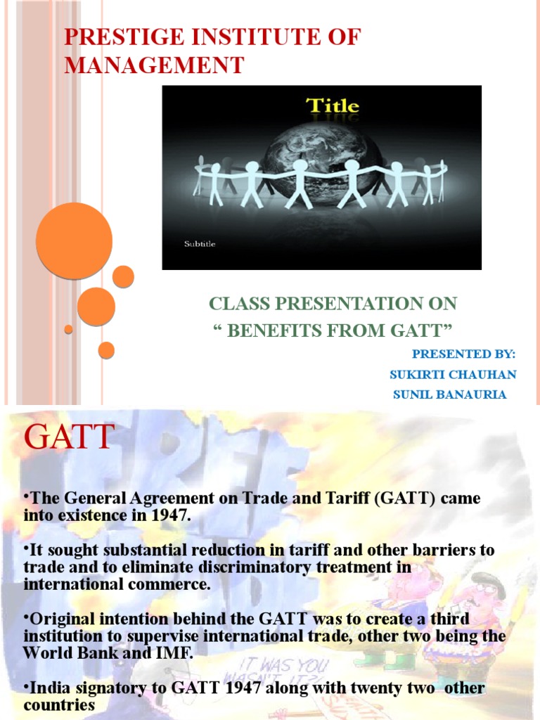 Prestige Institute of Management: Class Presentation On " Benefits From ...