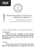 Materi 4 - Kristalografi & Mineralogi | PDF | Sains & Matematika | Teknologi & Rekayasa