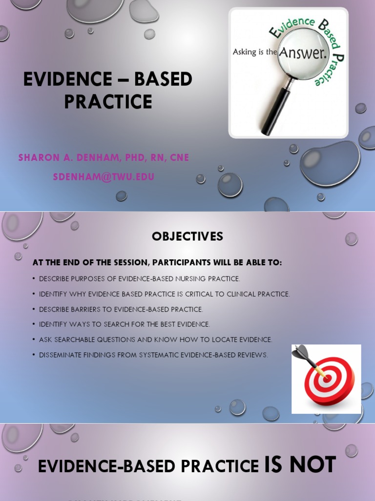 Evidence - Based Practice - Presentation - SD | PDF | Evidence Based ...