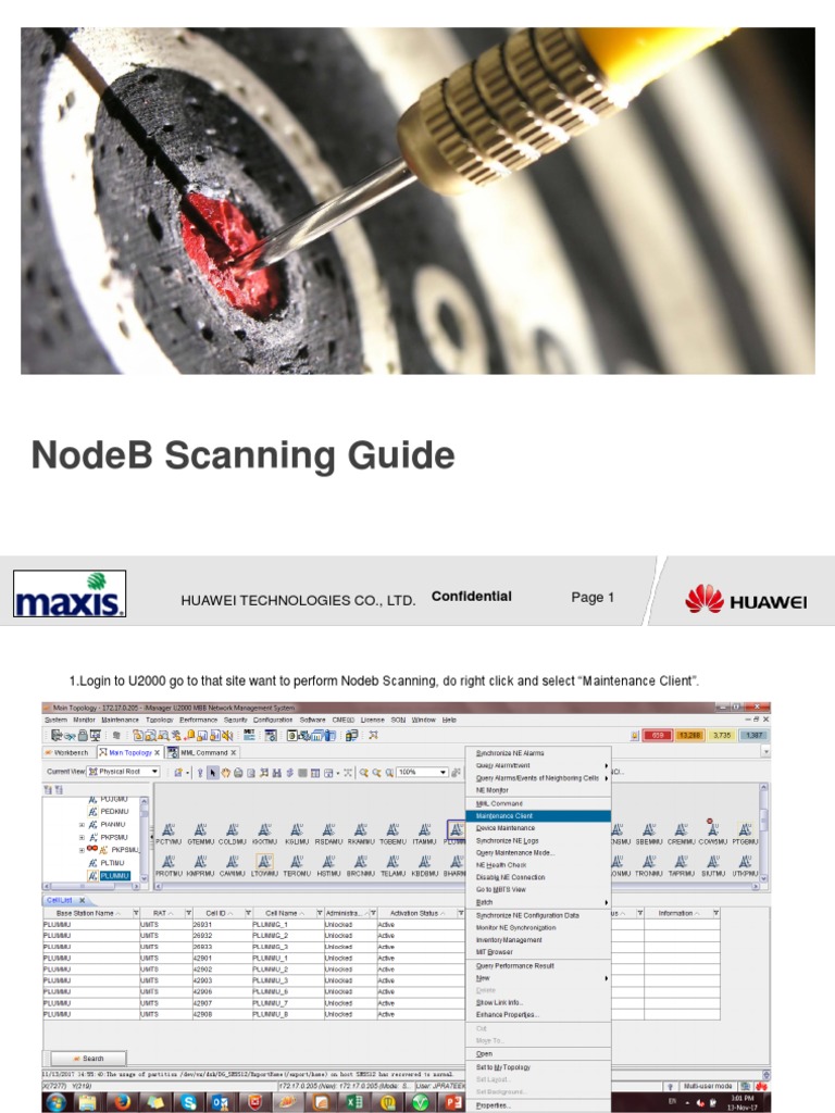 Mejtpg Infill Site: Nodeb Scanning Guide | PDF | Computing | Telecommunications