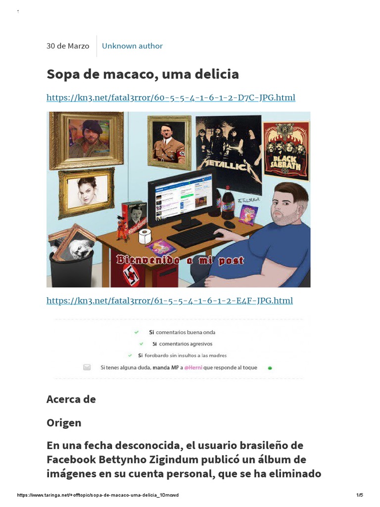 Sopa de Macaco, Uma Delicia