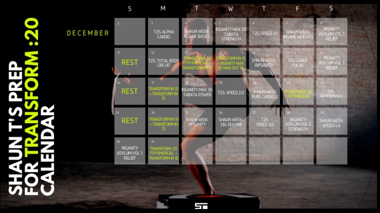 Prep For Transform 20 Calendar | PDF | Teaching Mathematics | Nature