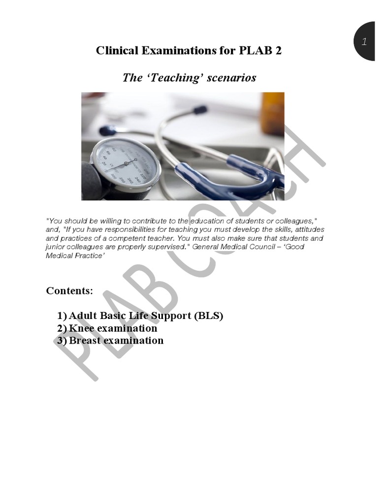 Clinical Examinations For PLAB 2 | PDF | Musculoskeletal System | Joints