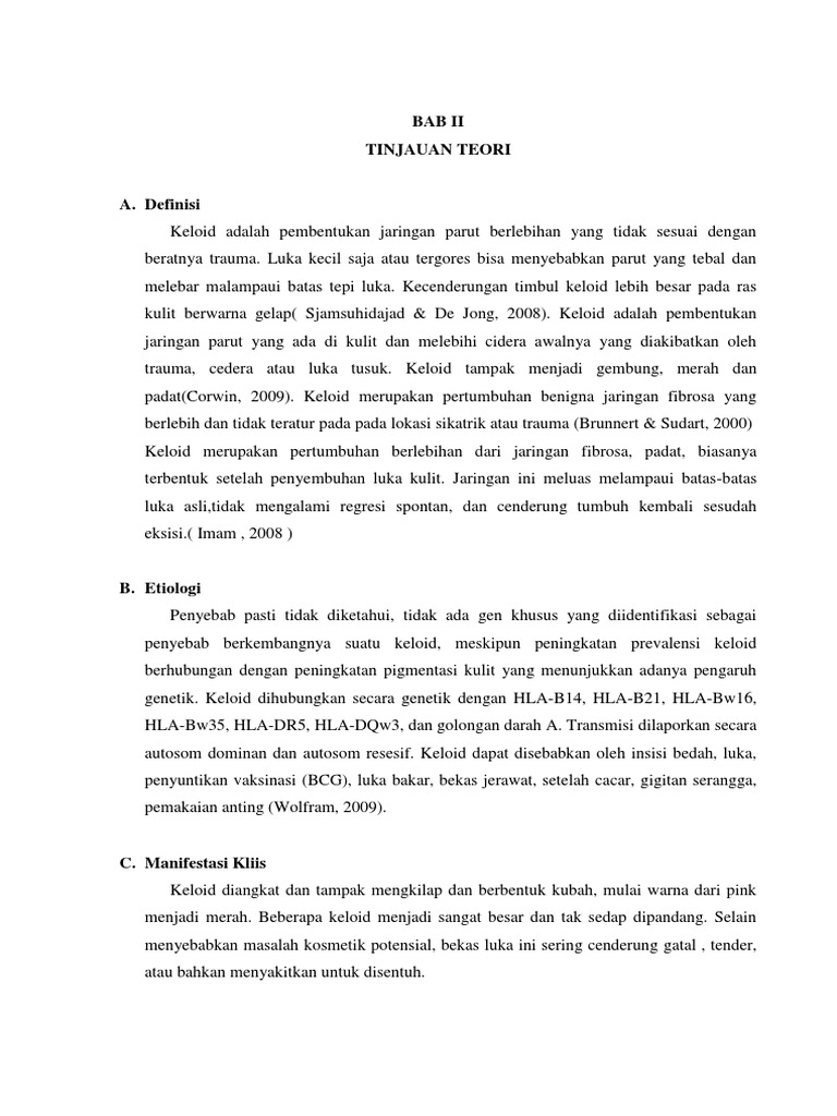 Kmb Lp Keloid Bedah Pdf Sains Matematika