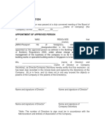 Directors Certificate Template | PDF | Board Of Directors | Corporations