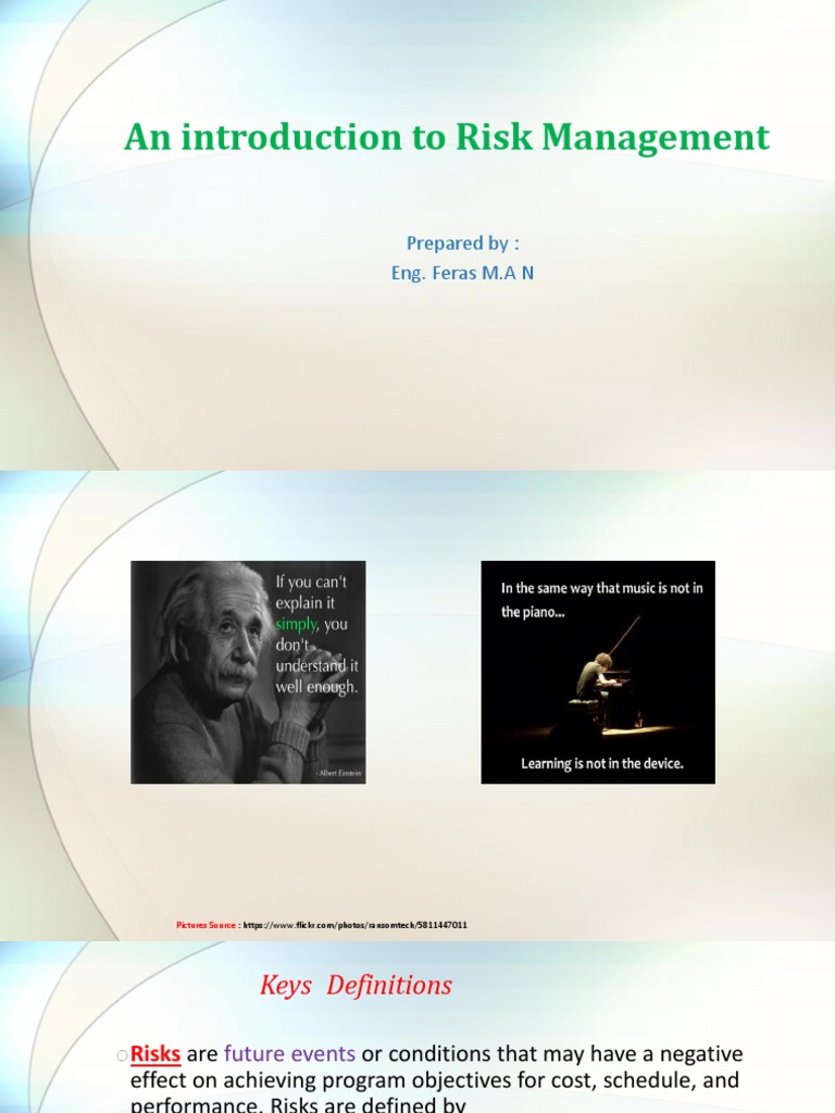 An Introduction To Risk Management | PDF | Risk Management | Risk