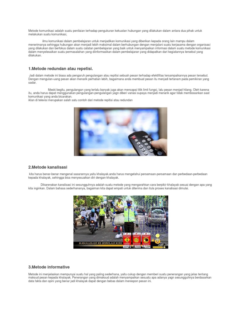 Metode Komunikasi | PDF