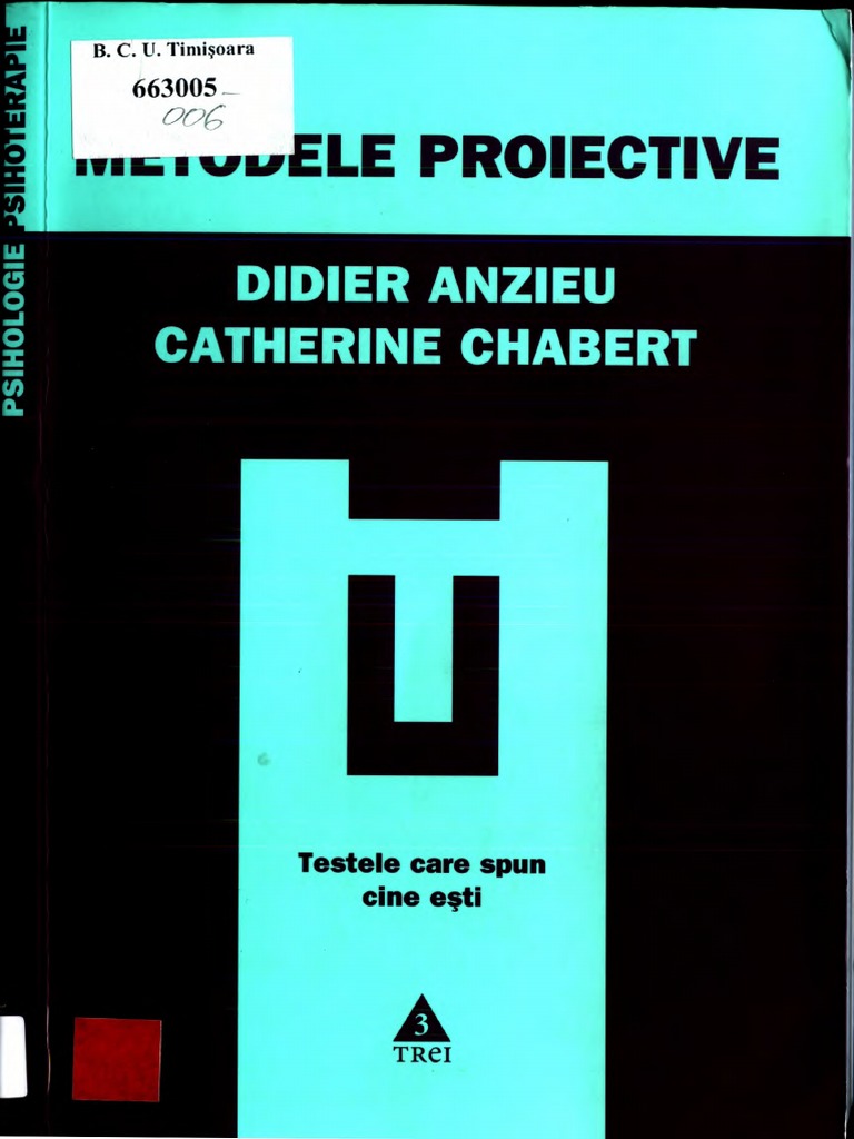 Metodele Proiective - Didier Anzieu PDF | PDF