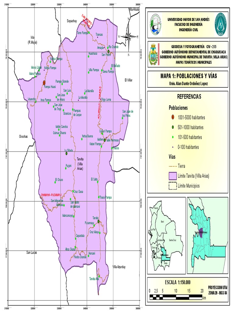 Mapa Poblaciones y Vías | PDF