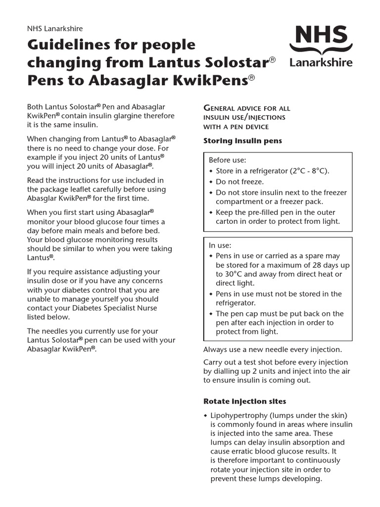 Abasaglar Patient Information Leaflet Updated Dec 17 | PDF | Disorders ...