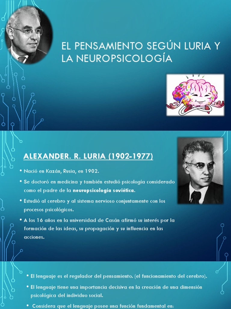Luria y la Neuropsicología del Lenguaje | PDF | Cerebro | Neuropsicología