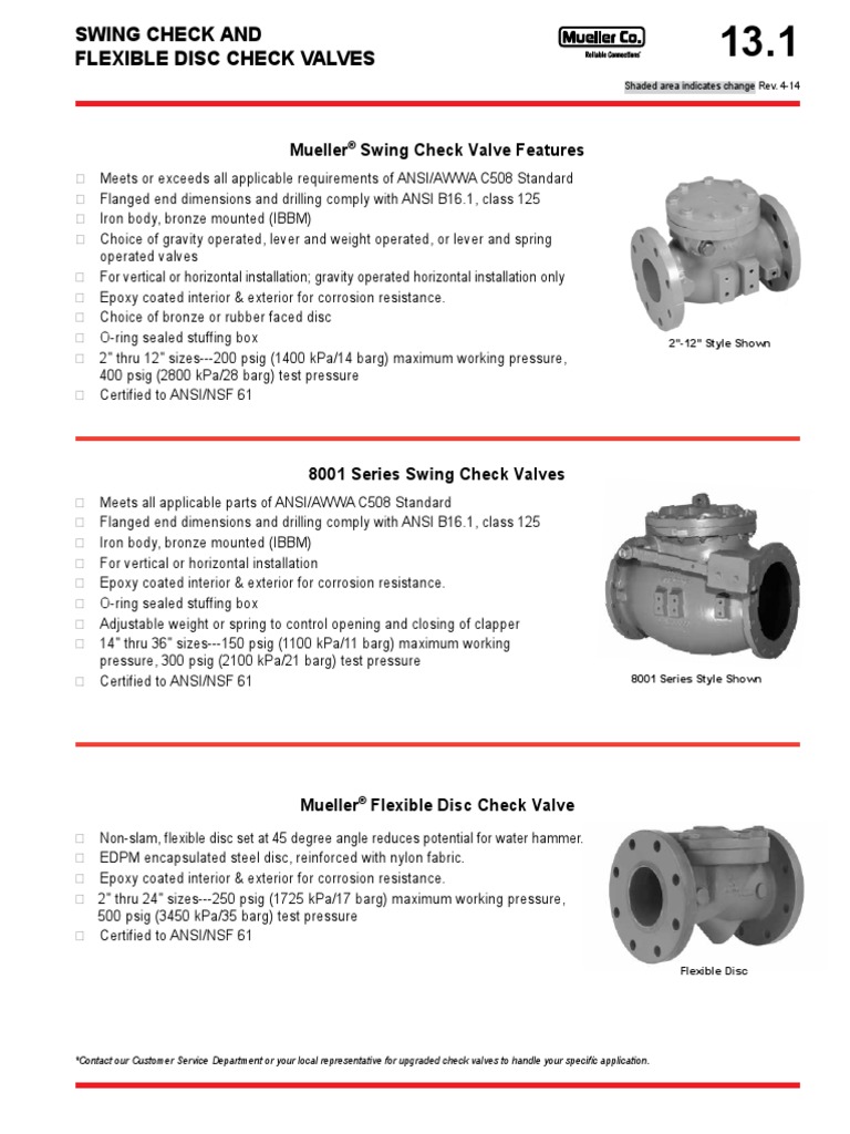 13 - Check Valves | PDF | Valve | Screw