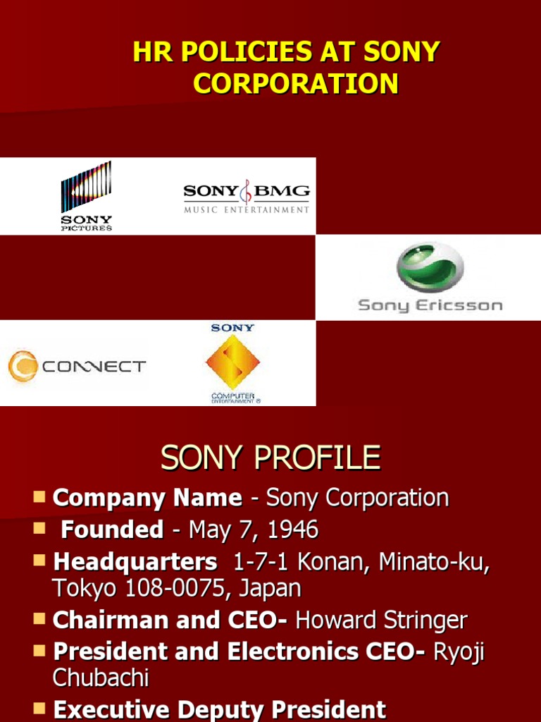 Sony Corporation HR Policies Overview | PDF | Sony | Employment