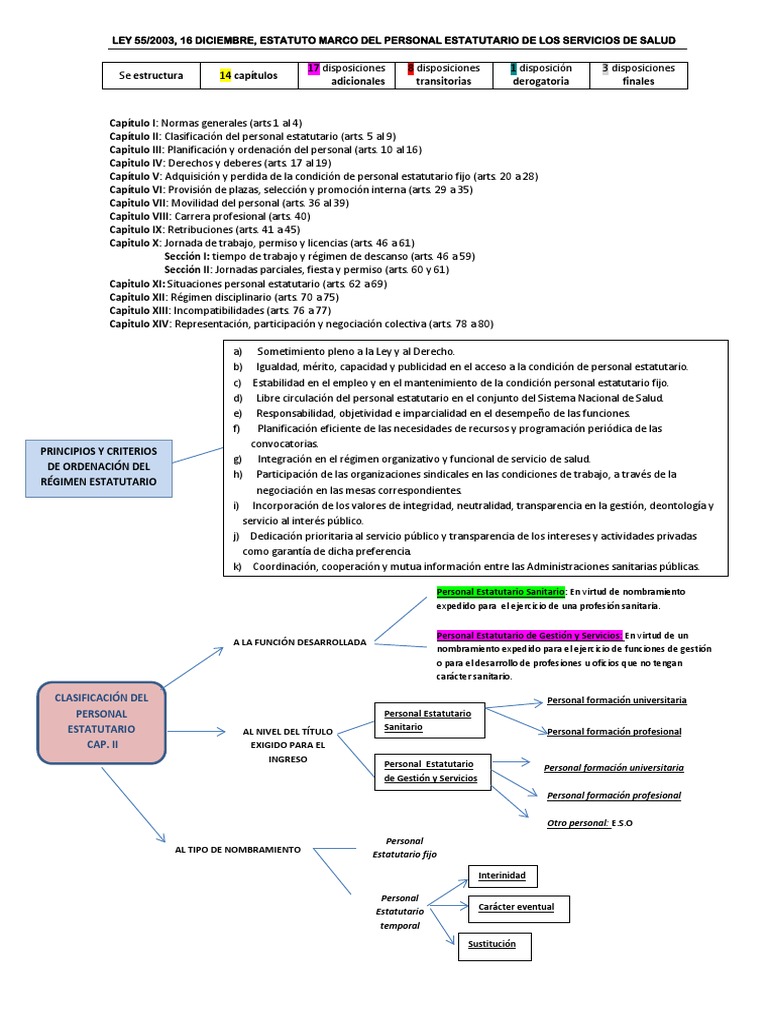 Esquema Estatuto Marco 1 | PDF | Gobierno | Cuidado de salud del gobierno