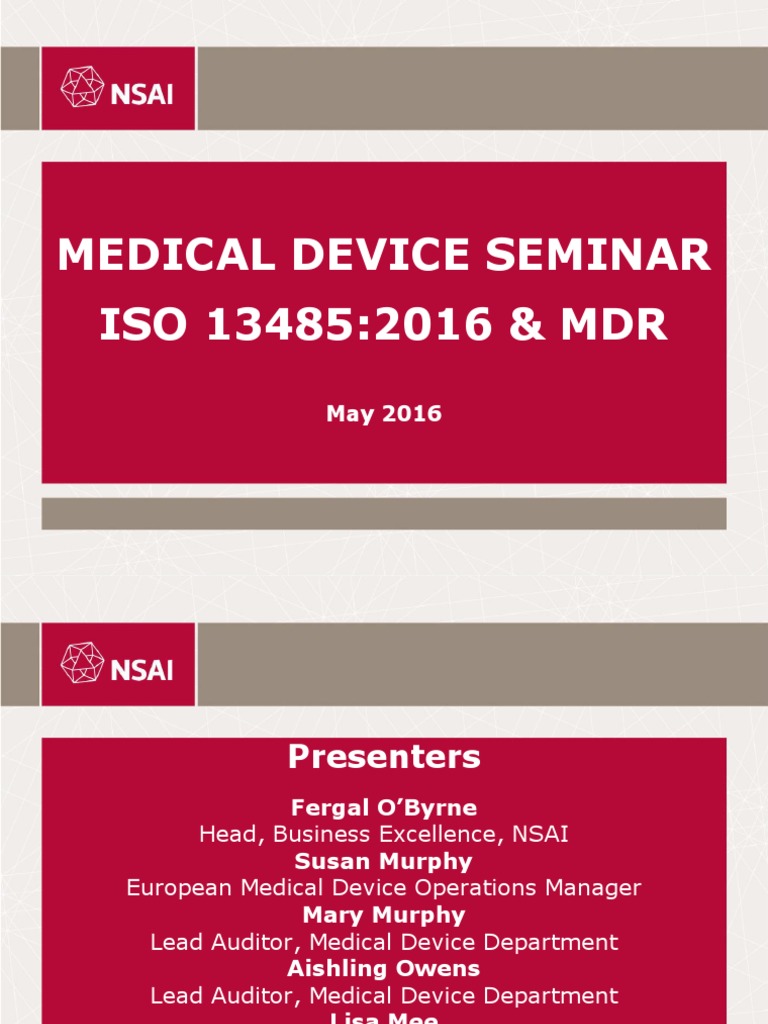 Medical Device Iso 13485:2016 | PDF | Verification And Validation ...