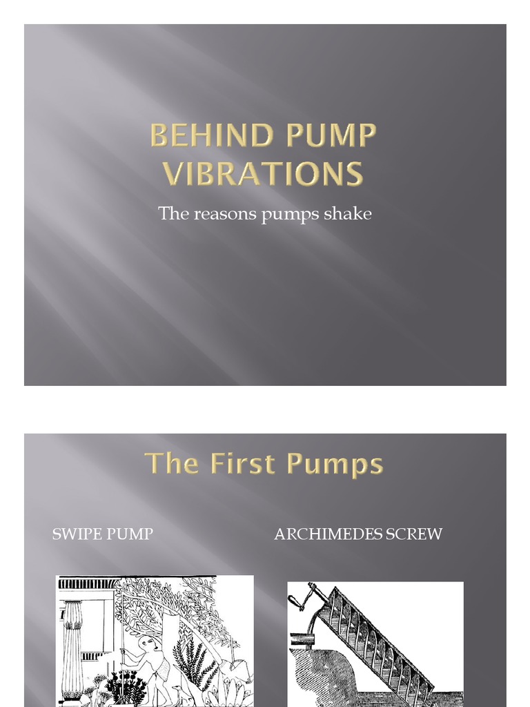 Behind Pump Vibrations | PDF | Fluid Mechanics | Pump