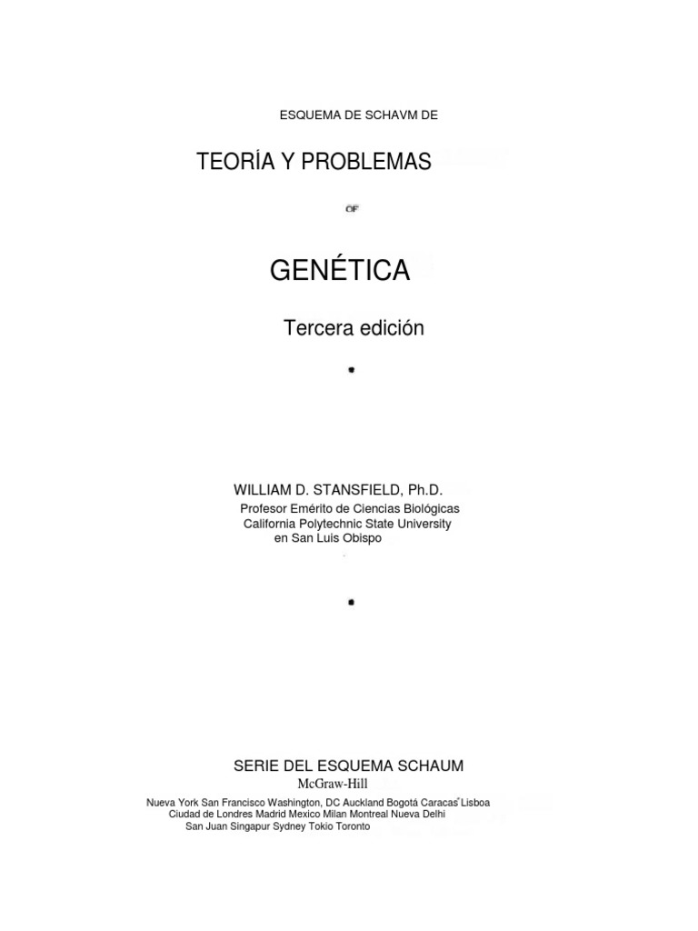 Genética - William D Stansfield - 3a Ed - Schaum PDF | PDF | Mitosis ...