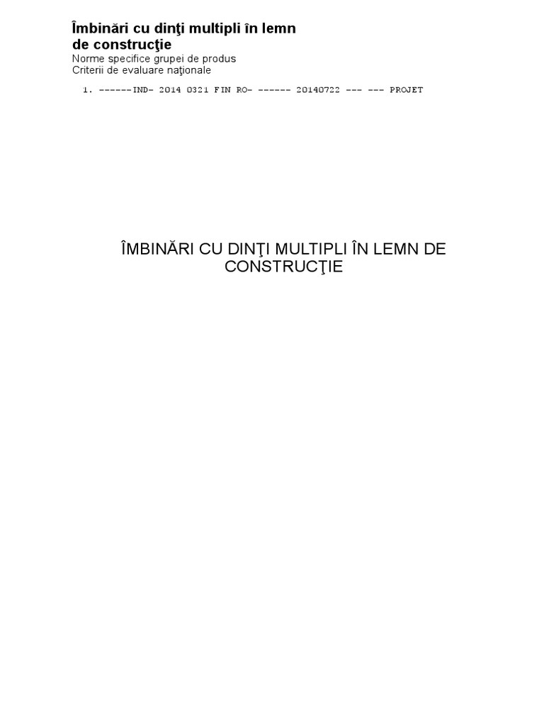 Imbinari Cu Dinti Multipli in Lemn de Constructii | PDF