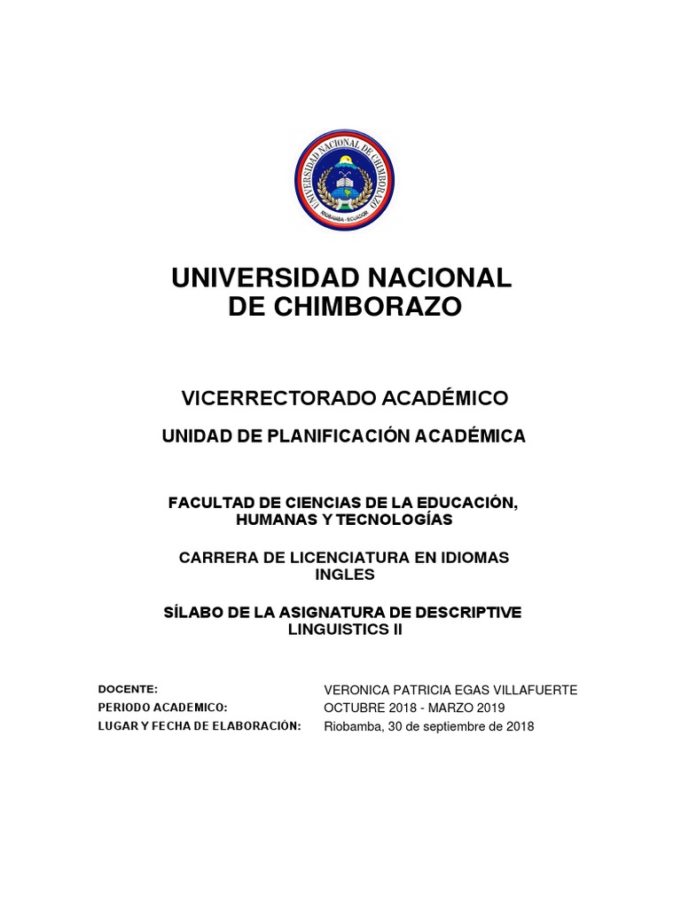 Descriptive Linguistics | PDF | Palabra | Aprendizaje